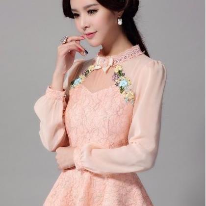 Elegant Long Sleeves Lace Floral Pattern Tops (3 Styles) on Luulla