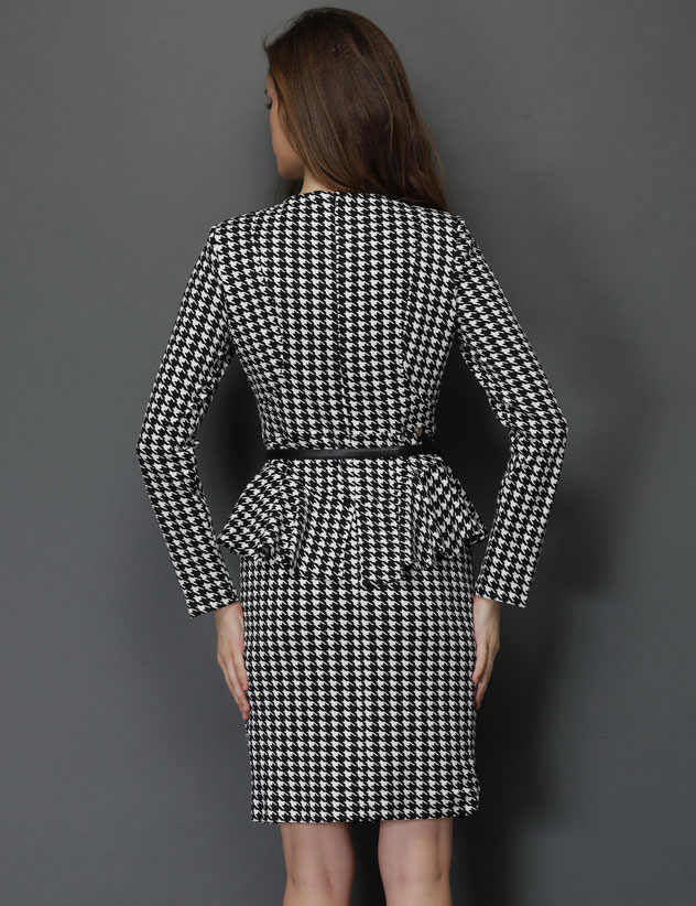 Vintage Houndstooth Pattern Dress on Luulla