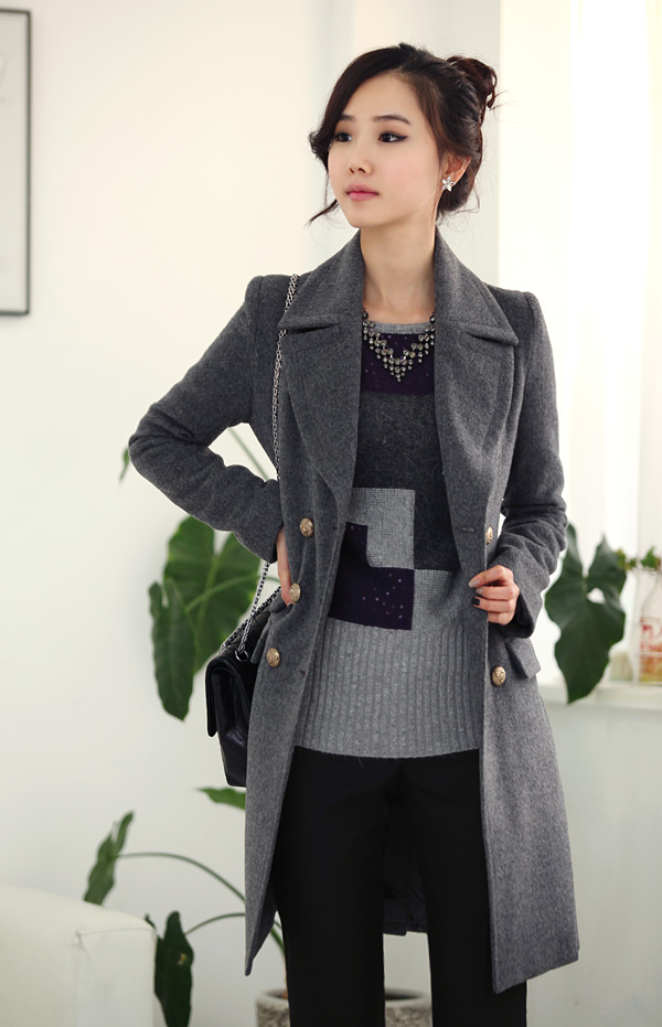 Stylish Designer's Long Coat on Luulla