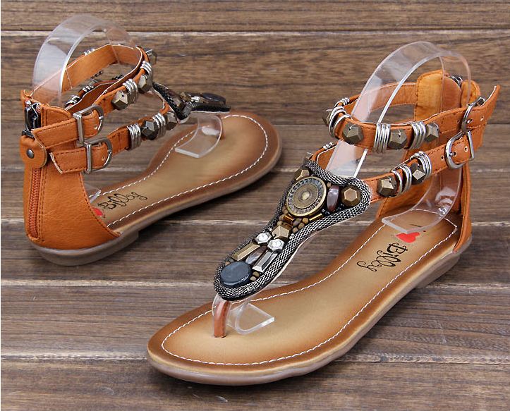Handmade Elegant Casual Wear Flat Sandals on Luulla