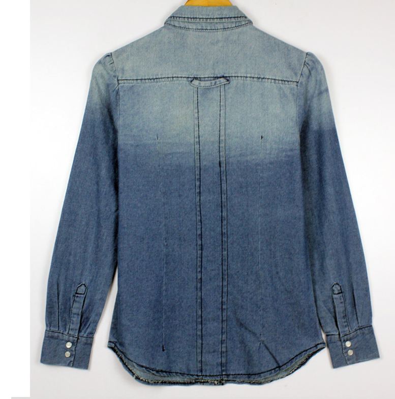 Stylish Designer's Denim Blouse on Luulla