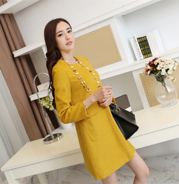 Stylish Double Pocket Short Dress on Luulla